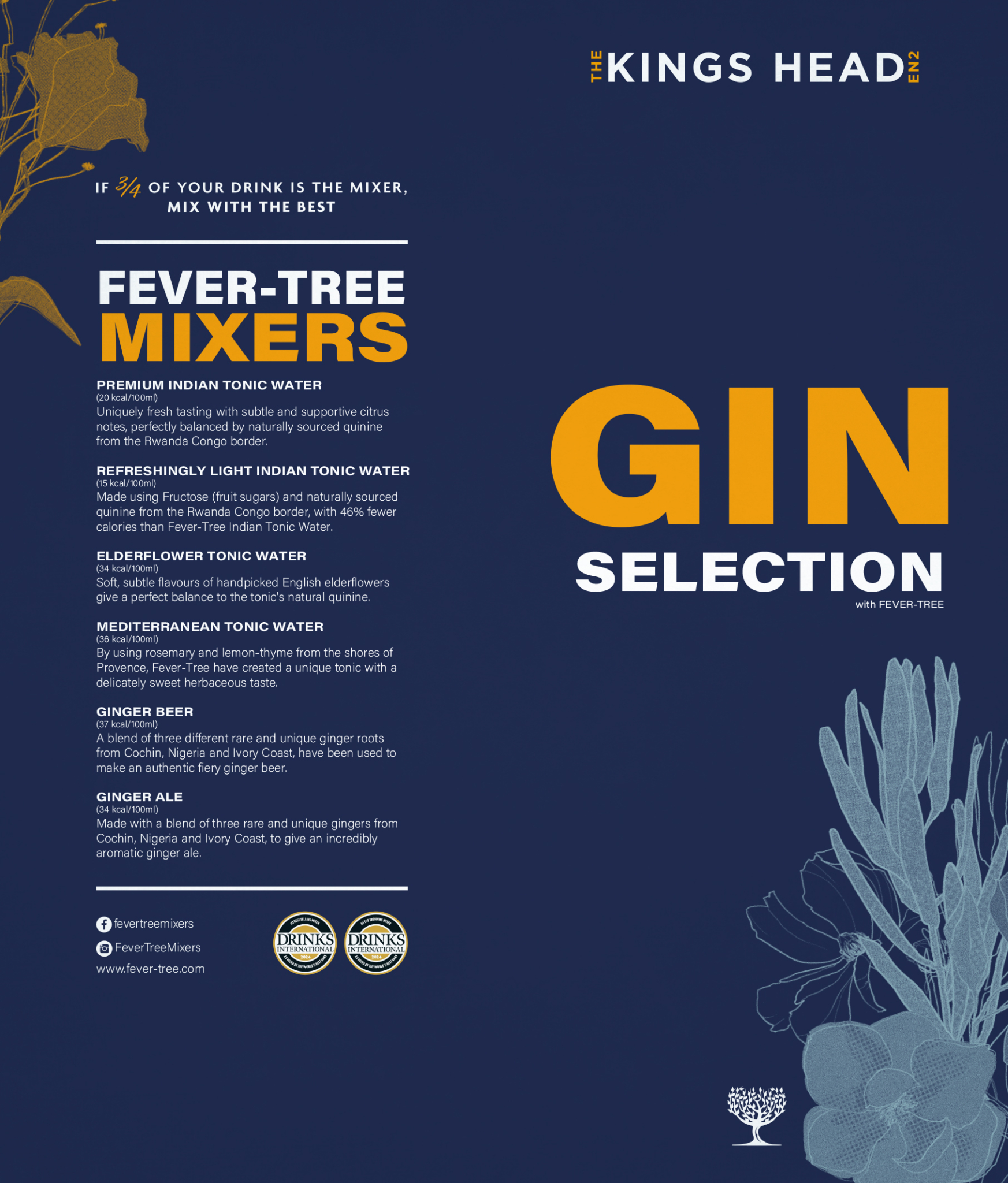 MENUS | The Kings Head Pub